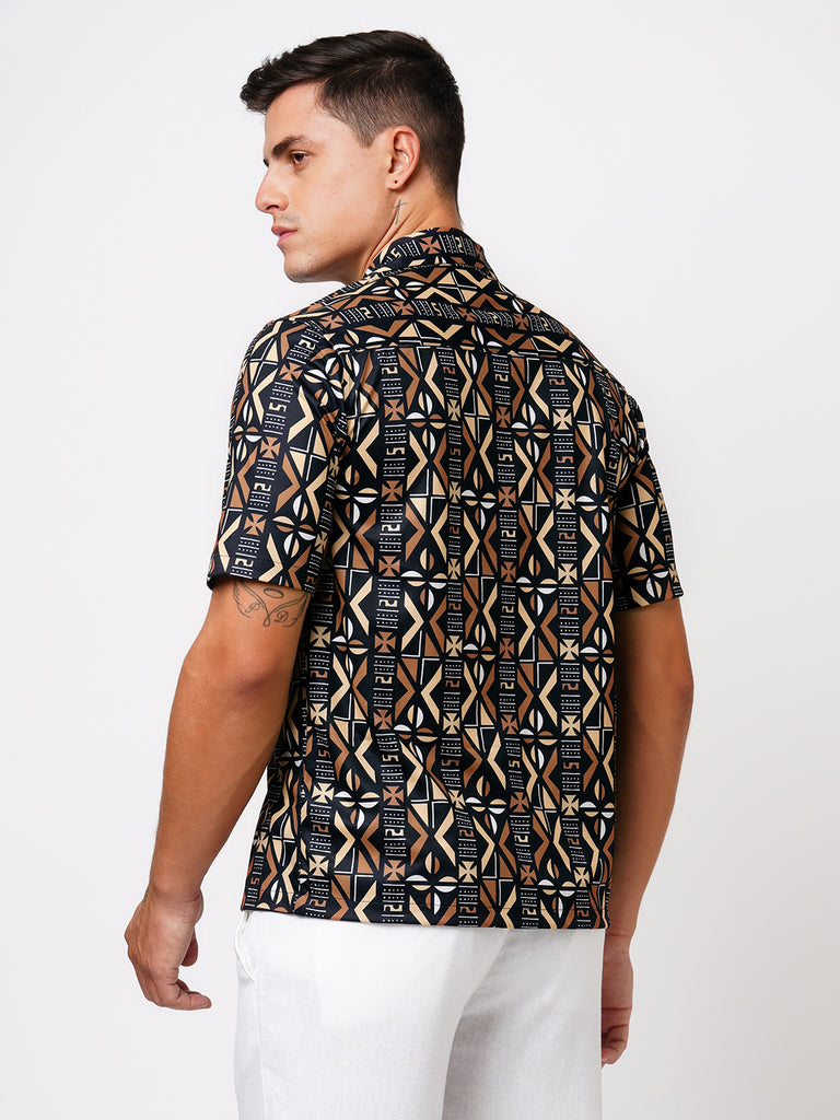 MEN'S AZTEC RESORT WEAR SHIRT – Esha Lal Swimwear