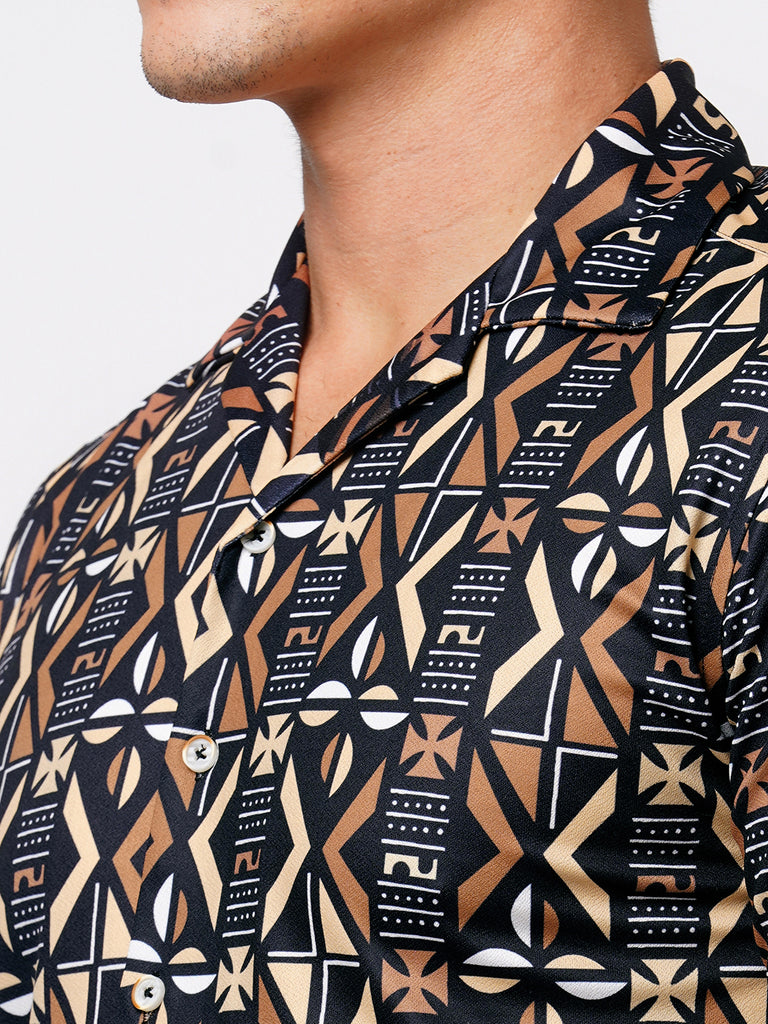 MEN'S AZTEC RESORT WEAR SHIRT – Esha Lal Swimwear