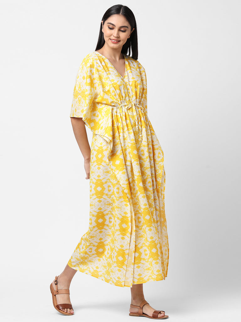 SUNSHINE- LONG KAFTAN – Esha Lal Swimwear
