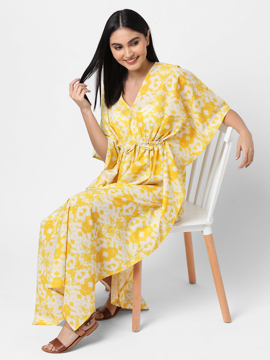 SUNSHINE- LONG KAFTAN – Esha Lal Swimwear